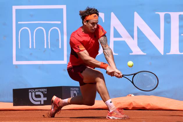 Camilo Ugo Carabelli during the match vs Nerman Fatic during 2023 ...