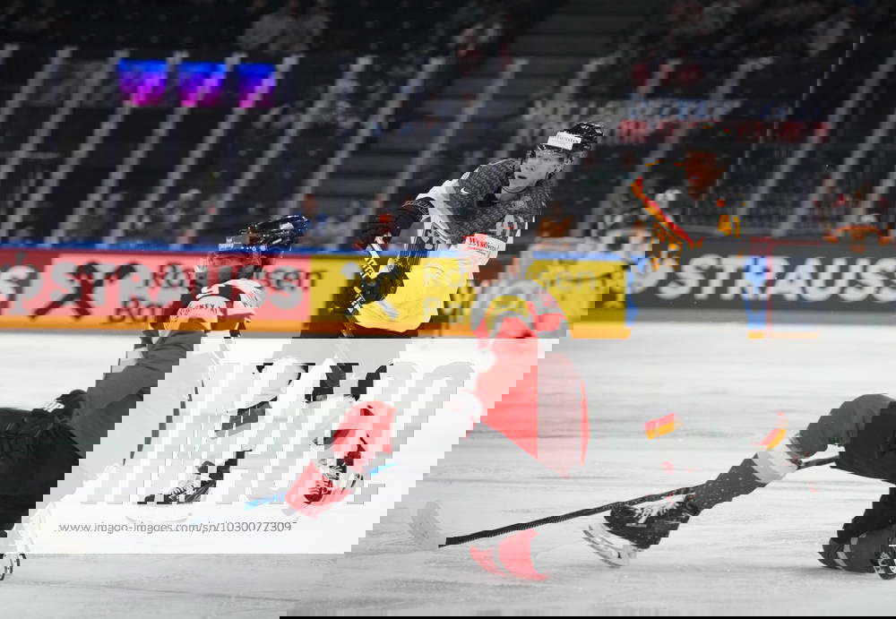 Jonas Müller 41, GER during the 2023 IIHF Ice hockey, Eishockey World ...