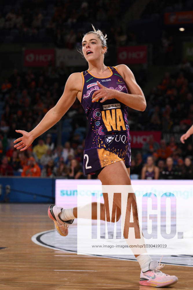 SUPER NETBALL GIANTS FIREBIRDS, Lara Dunkley of the Firebirds during ...