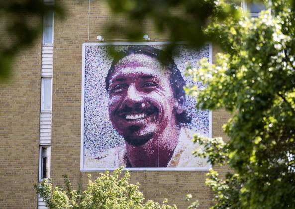 MALMÖ 2023 06 05 Portrait of Zlatan Ibrahimovic on Cronman s road at ...