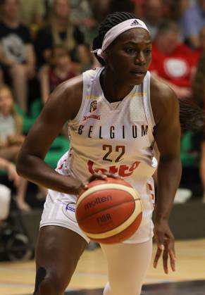 Belgium s Bethy Mununga pictured in action during a friendly game ...