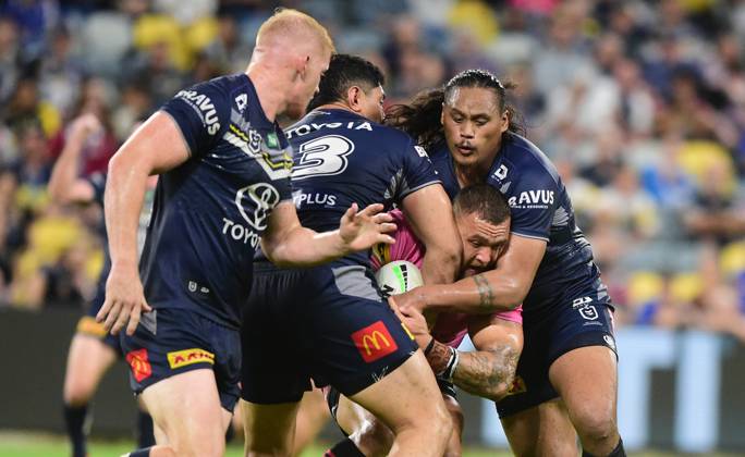 NRL COWBOYS PANTHERS, James Fisher-Harris of the Panthers during the ...