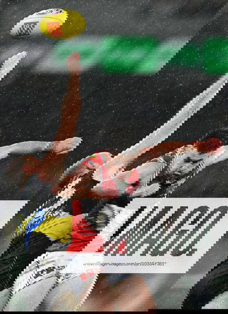 AFL TIGERS SAINTS, Kamdyn McIntosh of Richmond and Jack Higgins of St ...