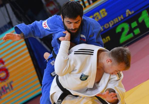 Russia Judo Competitions 8467170 24.06.2023 Russia s Aram Grigoryan and Ivan Chernykh compete in