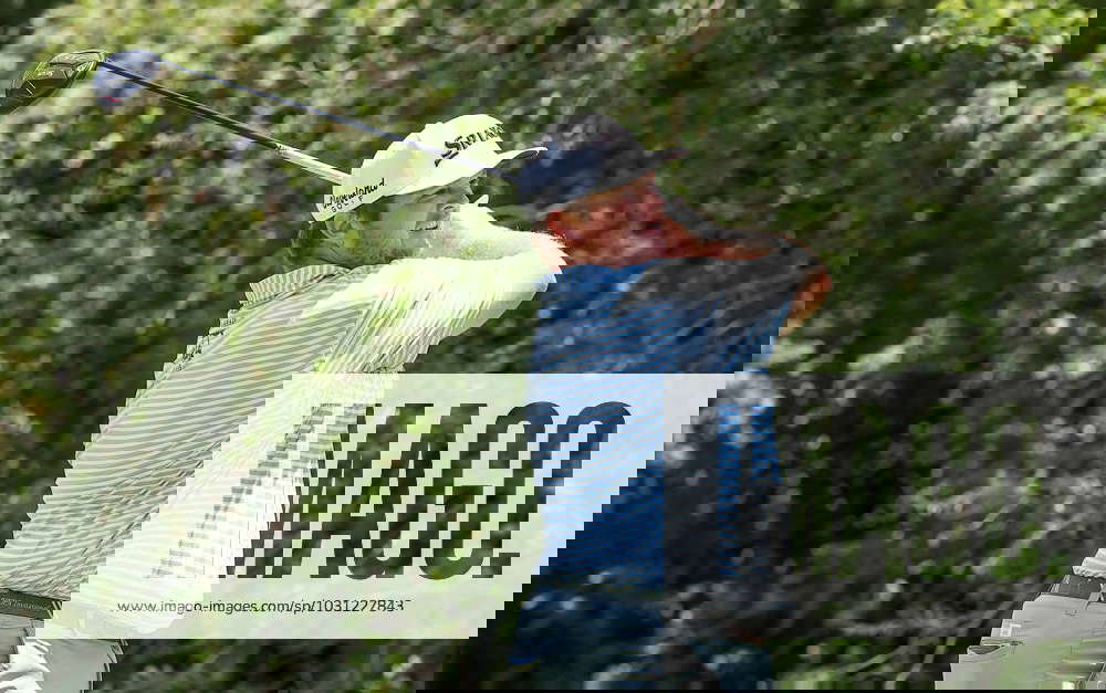 June 24, 2023: Patrick Newcomb hits his tee shot on the 5th hole during ...