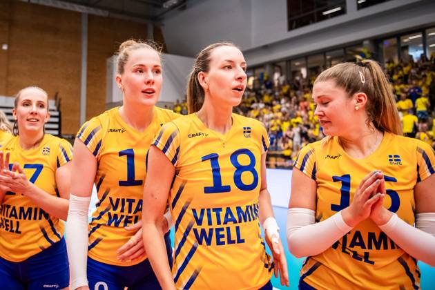 Anna Haak, Isabelle Haak, Julia Nilsson and Vilma Julevik of Sweden ...