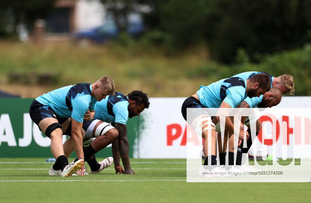England Rugby Training, London, UK - 26 Jun 2023 England Warm up during ...