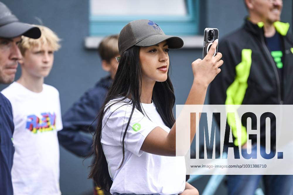 Remco s wife Oumaima Oumi Rayane pictured during the first edition of ...