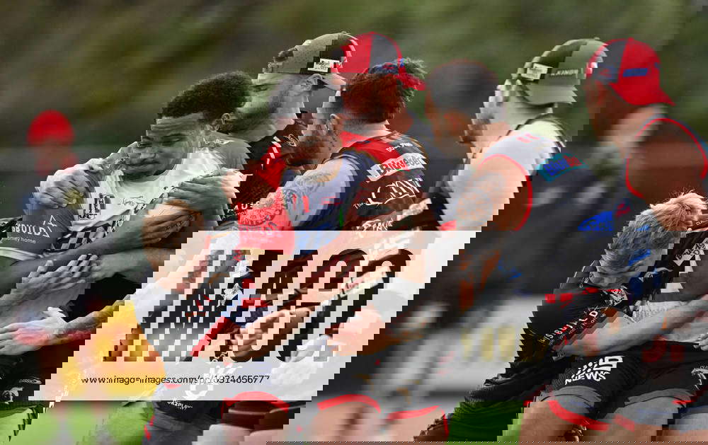 NRL DOLPHINS TRAINING, Michael Waqa (centre) in action during a ...