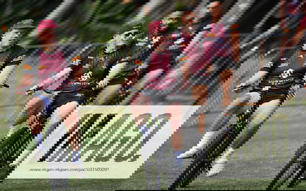 QLD MAROONS TRAINING, Reuben Cotter (left) and Harry Grant (right) are ...