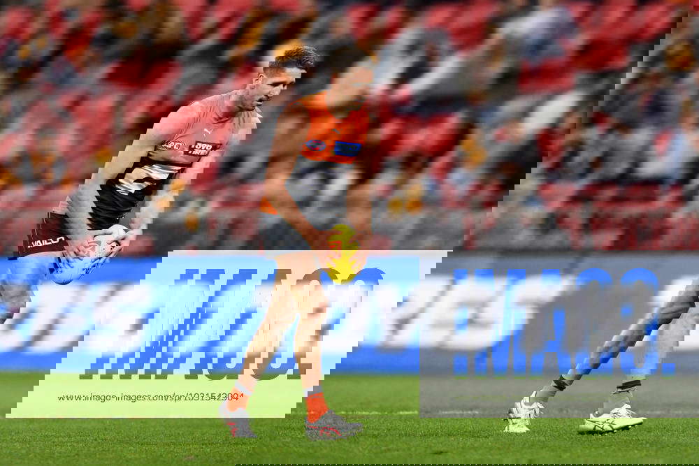 AFL GIANTS HAWKS, Jesse Hogan of the GWS Giants in action during the ...