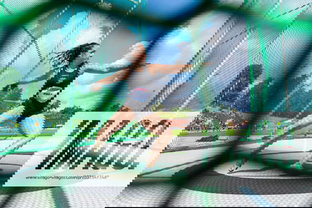 230708 Caisa Marie Lindfors, Upsala IF, competes in the womens discus ...