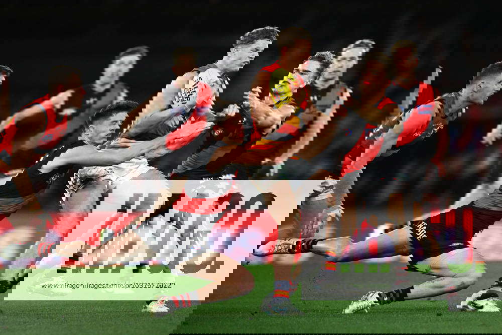 AFL BOMBERS CROWS, Mitch Hinge of the Crows during the AFL Round 17 ...