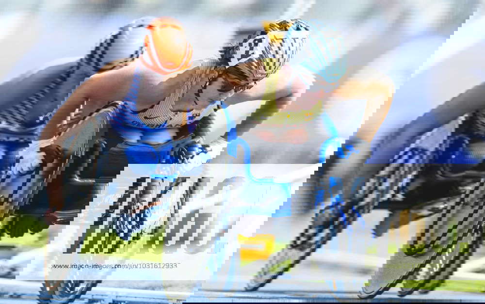 Paris, 10 07 23 Merle Menje of germany over 5000m wheelchair race final ...