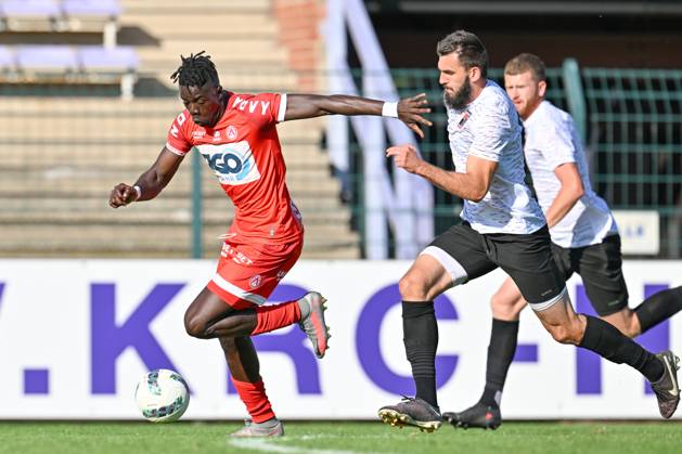 HARELBEKE, BELGIUM - July 5 : Pape Habib Gueye of Kortrijk pictured in ...