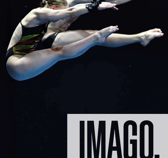 Alexander Lube and Pauline Alexandra Pfeif, GER, during 2023 aquatic ...