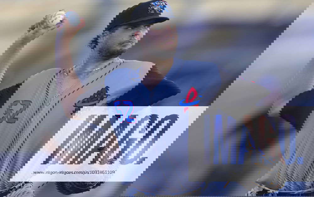 July 15, 2023: Rocket City pitcher Victor Mederos launches a pitch ...