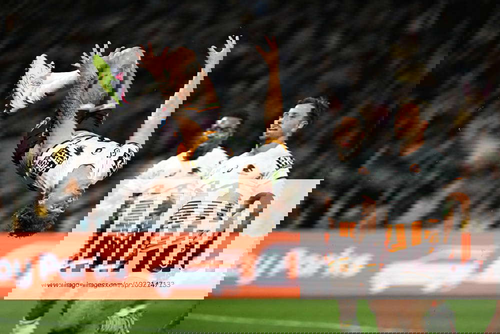 NRL RABBITOHS BRONCOS, Reece Walsh of the Broncos does a backflip to ...