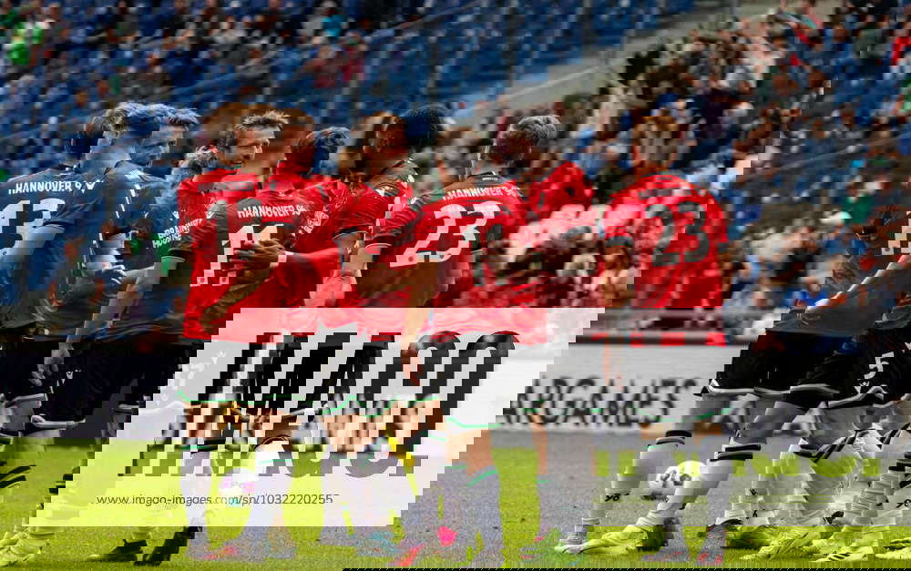 Hannover 96 Hannover 96 team cheers after Louis Schaub scored 3 0 ...