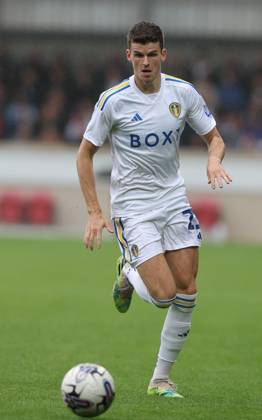 York, England, 22nd July 2023. Sam Byram of Leeds United during the Pre ...