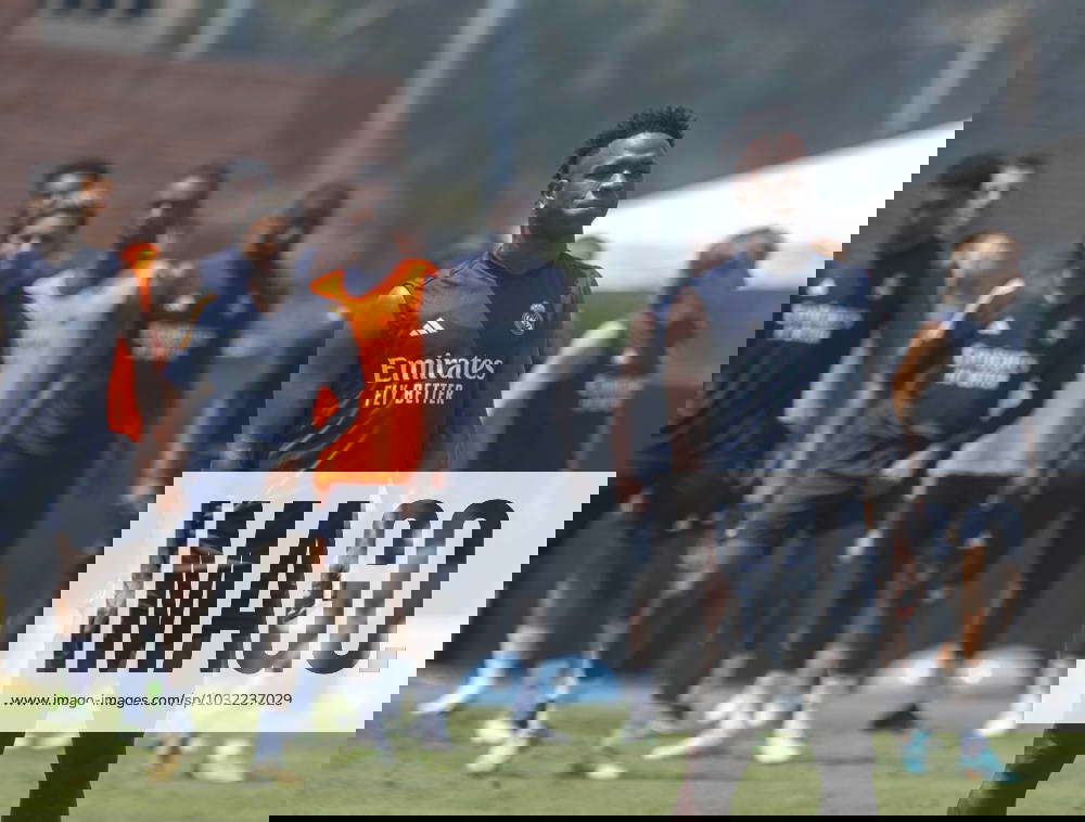 Vinicius Jr. of Real Madrid participates in a pre-season training ...