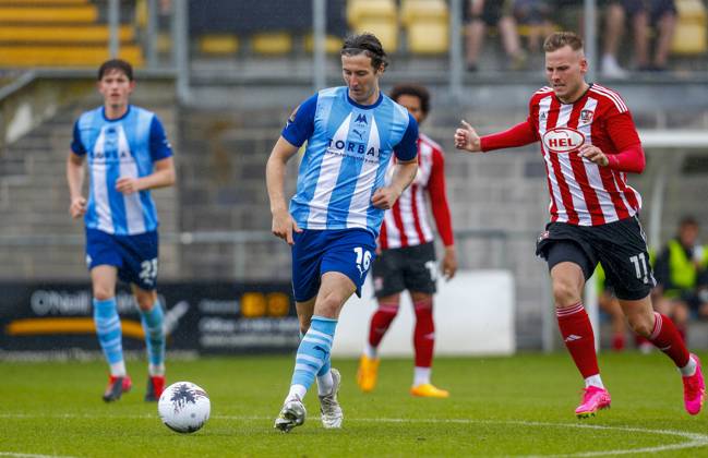 Torquay United v Exeter City, Torquay, UK - 22 Jul 2023 Shaun Donnellan ...