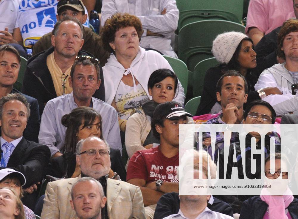 Tennis File Pictures British singer Lily Allen watches the quarterfinal ...