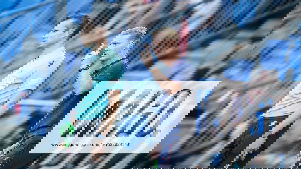 Basel coach Timo Schultz 27 07 2023 FC Basel 1893 vs FK Tobol Kostanay ...