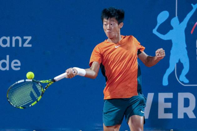 Chun-Hsin Tseng in action during Internazionali di Verona - ATP, Tennis ...