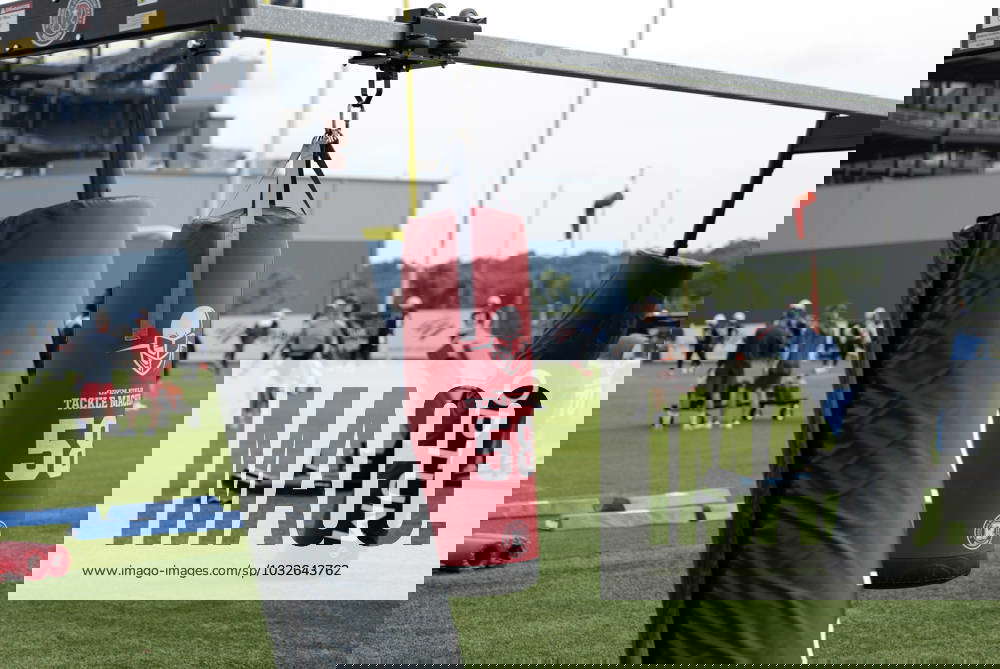 FOXBOROUGH, MA - JULY 27: An Open Field Tackle Machine during New ...