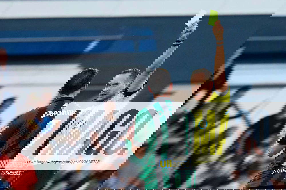 HALMSTAD 20230729 Referee Victor Wolf and Varbergs Robin Tranberg ...