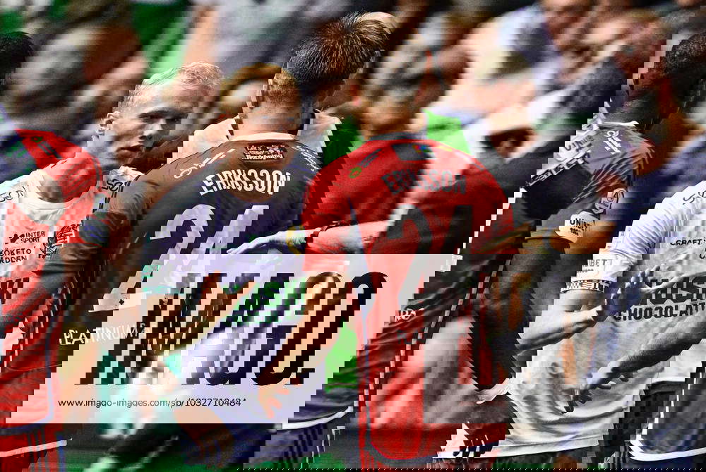 STOCKHOLM 20230730 Hammarbys Marcus Rafferty and Norrköpings Anton ...