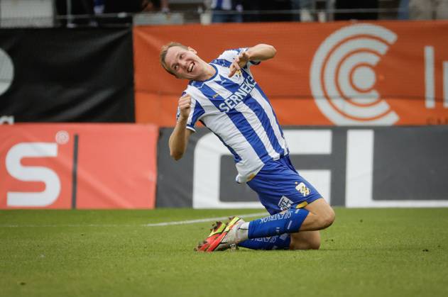 GÖTEBORG 20230730 IFKs Adam Carlén celebrates after scoring a goal ...