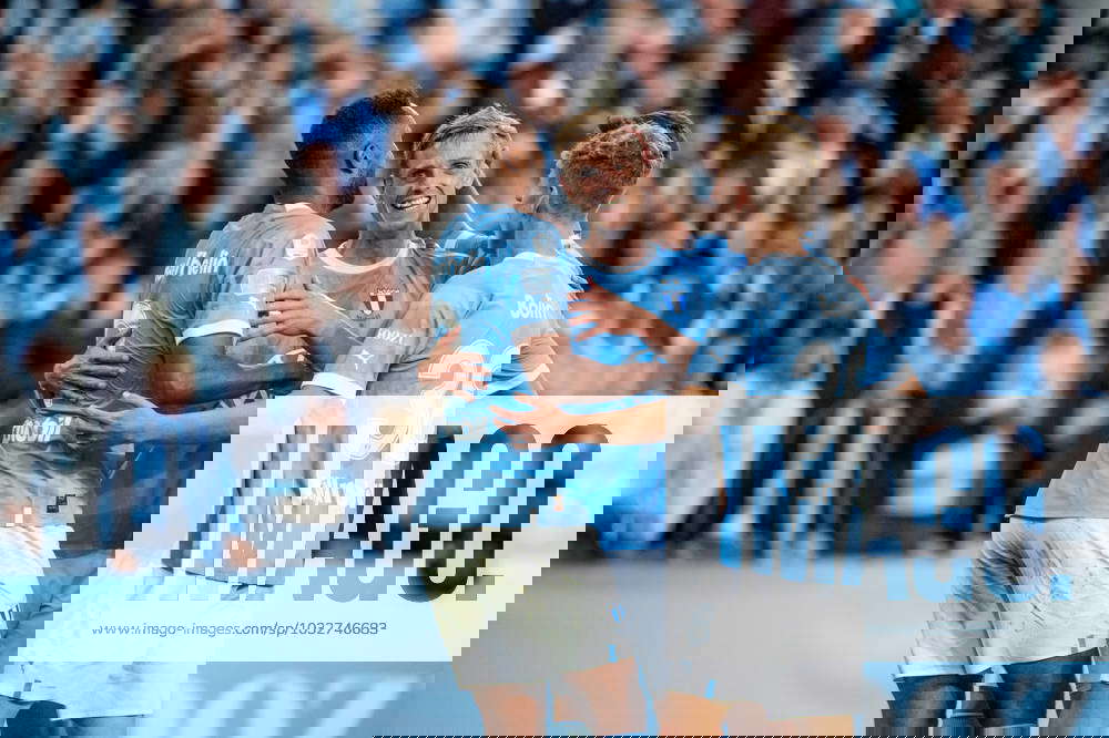 230731 Malmö FFs Isaac Kiese Thelin celebrates after scoring 3-1 with ...