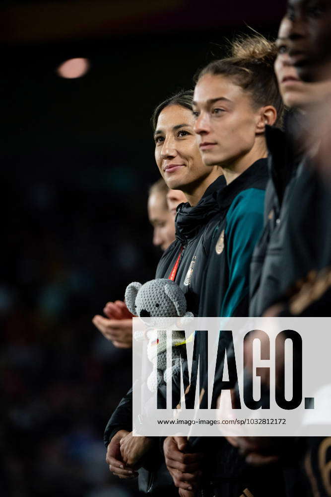 Sara Doorsoun Germany, 23 with mascot Koala Waru, AUS, South Korea vs ...