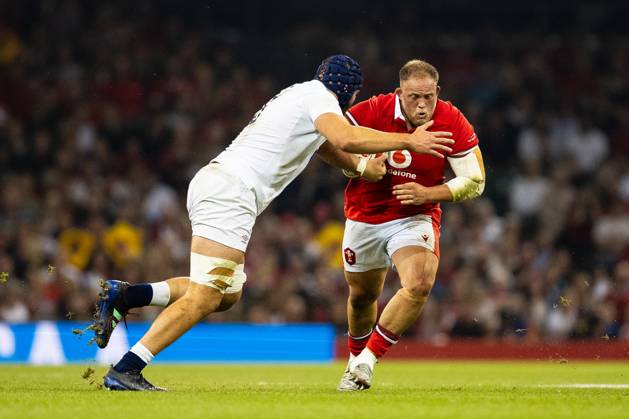 Wales v England Rugby International 05 08 2023. Corey Domachowski of ...
