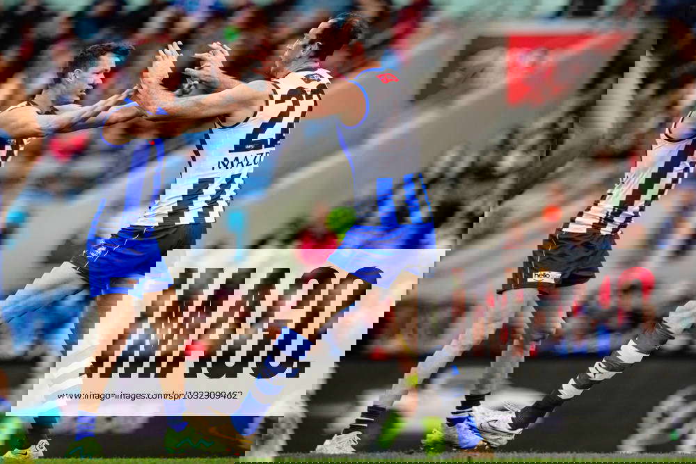 Afl Kangaroos Demons North Melbourne Celebrate A Goal By Todd