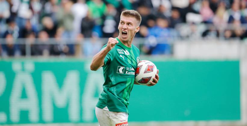 FC St Gallen FC Luzern Goal Cheer Christian Witzig FCSG 05 08 2023 ...