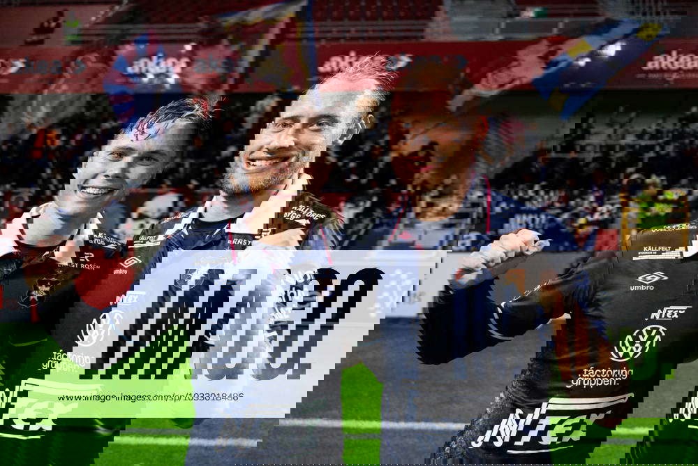 Örgrytes Linus Tagesson and Villiam Dahlström cheer after the ...