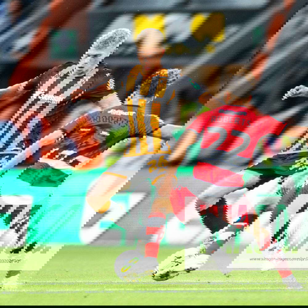 Hull City v Doncaster Rovers Carabao Cup Andy Smith of Hull City holds the ball up from Tyler