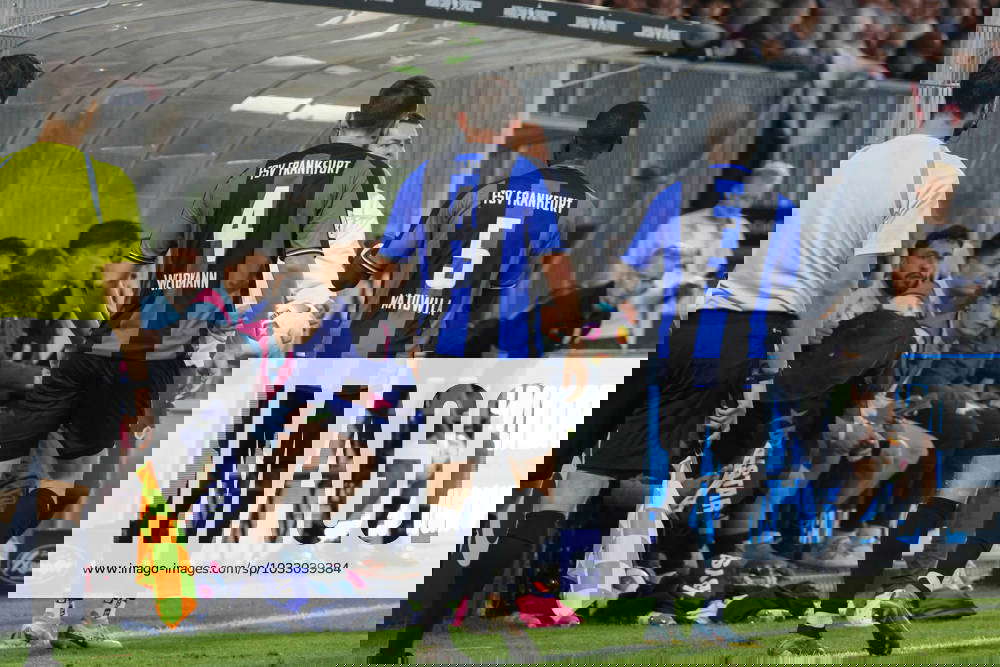 Tim Weissmann FSV Frankfurt, 4 , Tim Goerner coach FSV Frankfurt , Jose ...