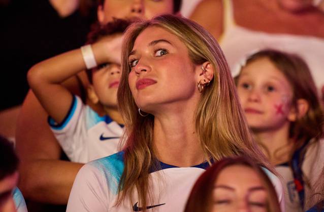 Anna Modler fiance of Eric Dier, England 15. in the group B match WALES ...