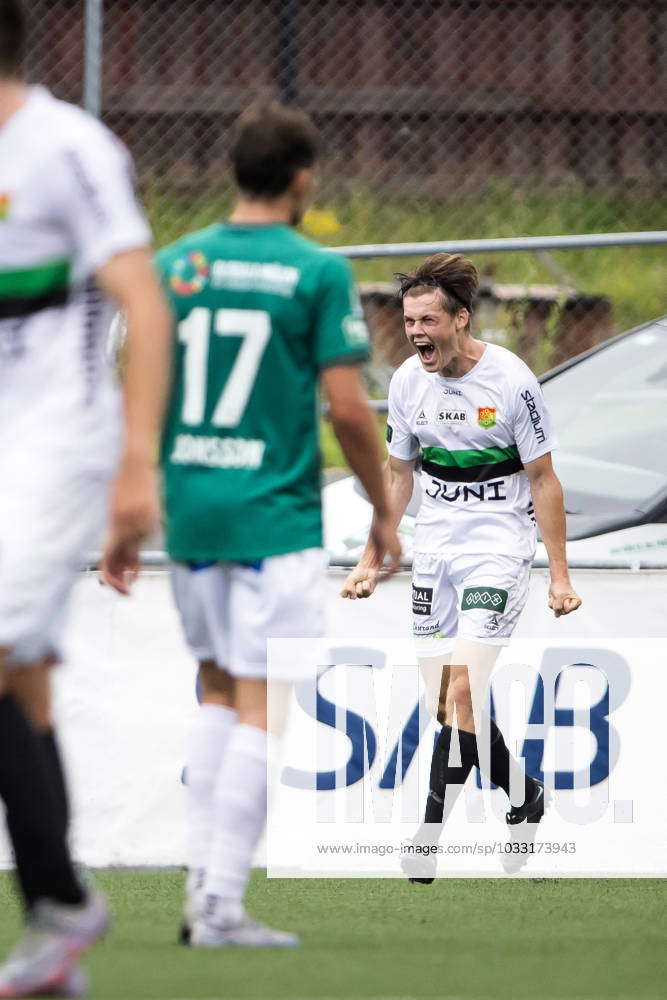 GAIS Axel Henriksson cheers after 0 2 during the Superettan football ...