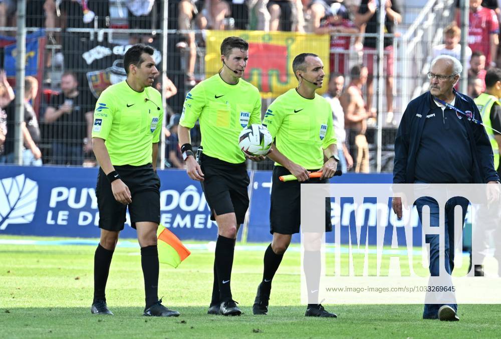 Francois Letexier (arbitre) avec Cyril Mugnier et Mahdi Rahmouni ...