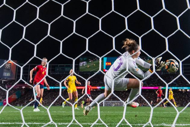 Goalkeeper Cata Coll of Spain during the FIFA Women s World Cup ...