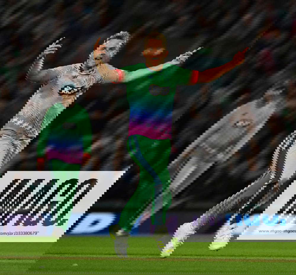 Oval Invincibles Men v London Spirit Men The Hundred Men Sam Curran of ...