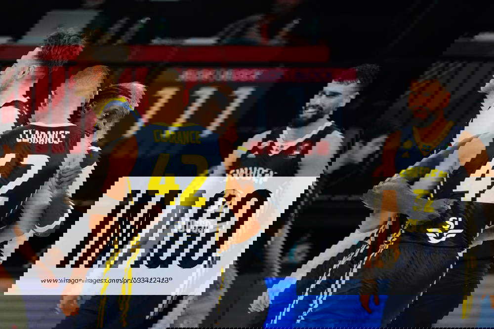 Elijah Clarance and Barra Njie of Sweden celebrate after the olympic ...