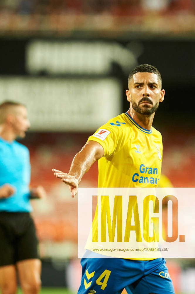 August 18, 2023, Valencia, Spain: Alex Suarez of UD Las Palmas in ...