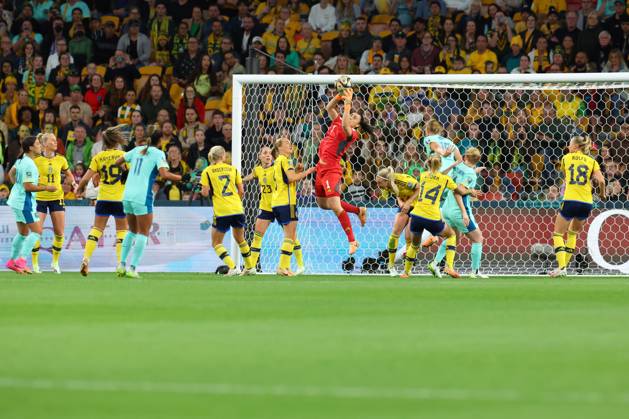 Brisbane, Australia, August 19th 2023: Goalkeeper Zecira Musovic warms ...