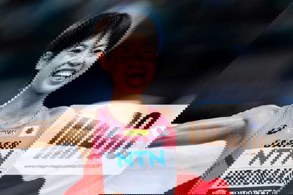 230819 Ririka Hironaka of Japan celebrates after competing in women s ...